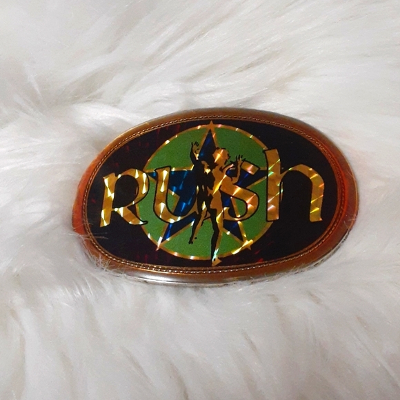 Vintage | Accessories | Vtg 978 Rush Belt Buckle Pacifica Mfg Epoxy ...